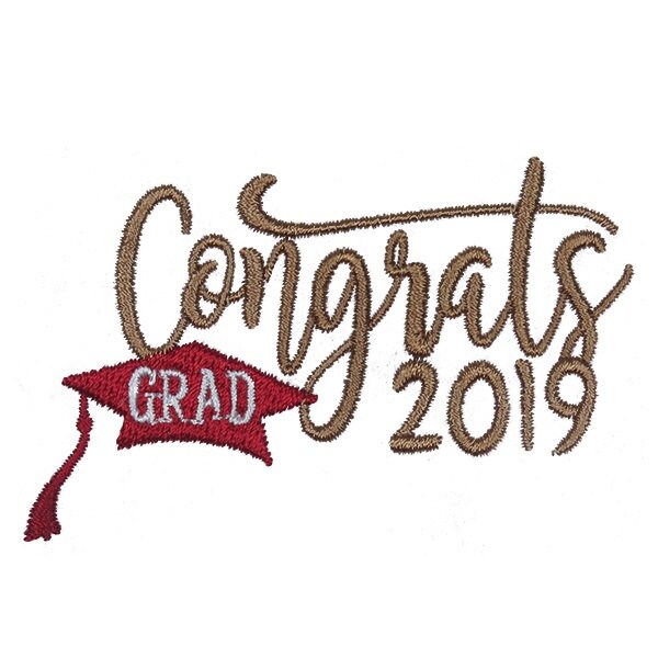 Congrats Graduation 2018 2019 Embroidery Design Instant - Etsy