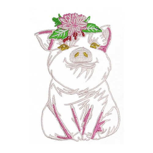 Pig Machine Embroidery Design - Etsy