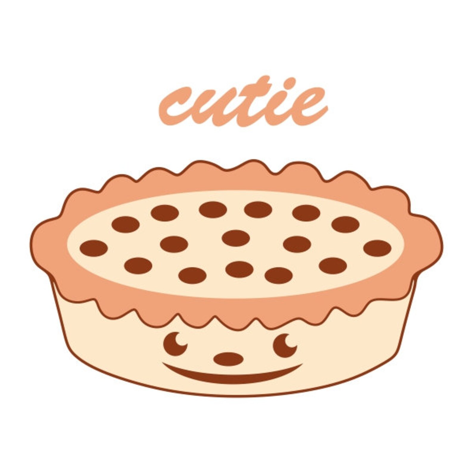 Cutie Pie Cuttable Design PNG DXF SVG & Eps File for - Etsy Hong Kong