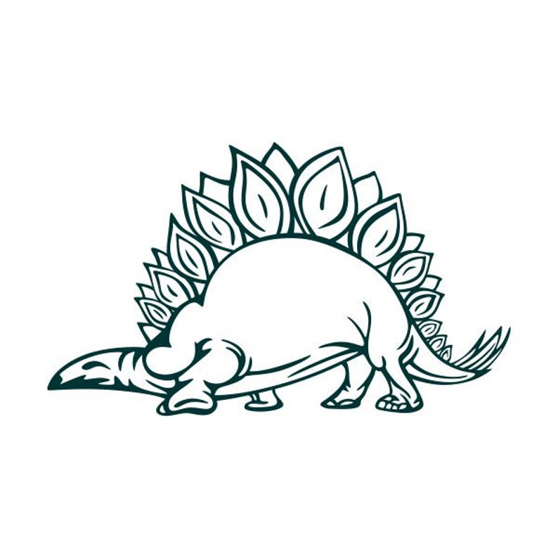 Stegosaurus Dinosaur Cuttable Design PNG DXF SVG & Eps File - Etsy
