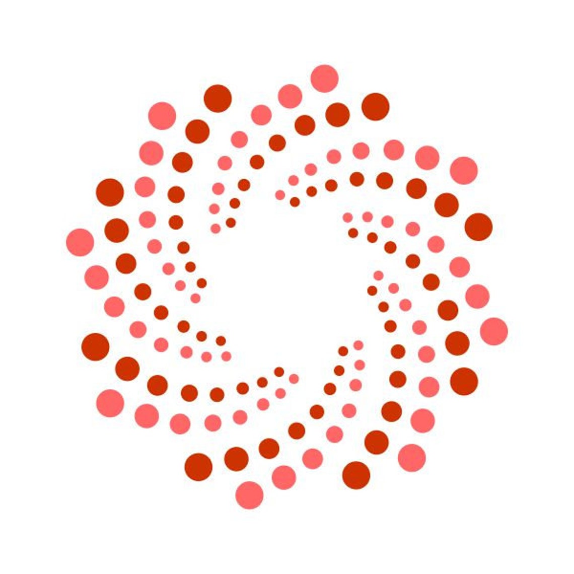 Sun Ray Dots Pattern Cuttable Design PNG DXF SVG & Eps File - Etsy