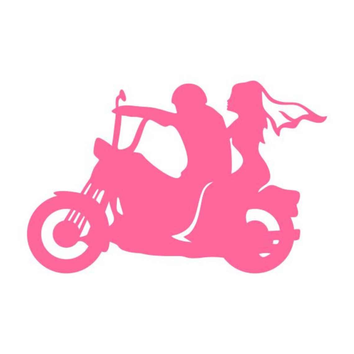 Biker Wedding Couple Cuttable Design PNG DXF SVG & Eps File | Etsy