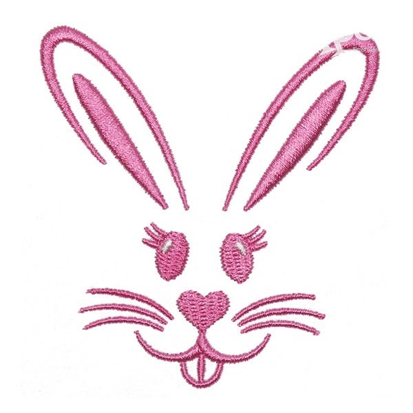 Cute Bunny Face Embroidery Design Instant Download | Etsy