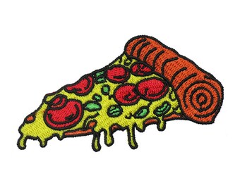 Pizza Slice Outline Embroidery Design Embroidery File Digital Design ...