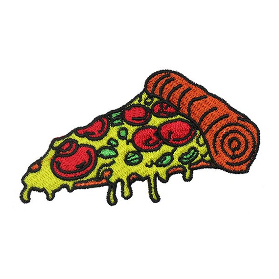 Pizza Slice Embroidery Design Instant Download | Etsy