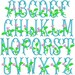 Rose Fish Tail Machine Embroidery Font 3 Sizes 1.5 2.5 and 3.5 INSTANT ...