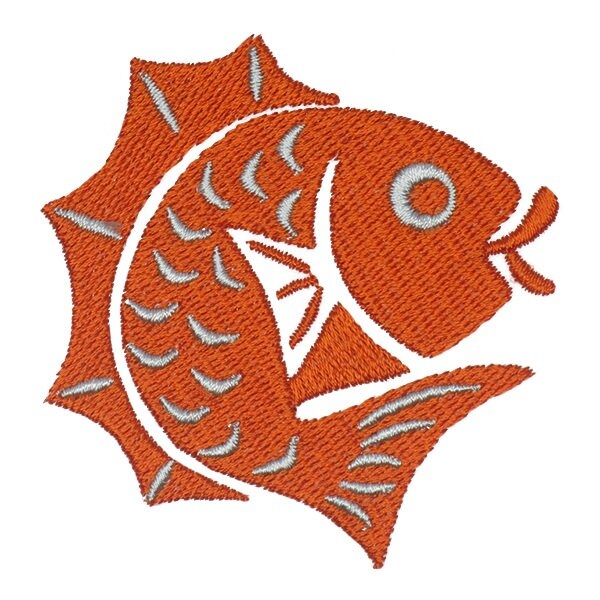 Lucky Fish Embroidery Design Instant Download | Etsy