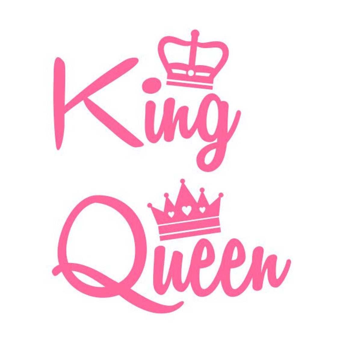 King and Queen Cuttable Design PNG DXF SVG & Eps File for - Etsy