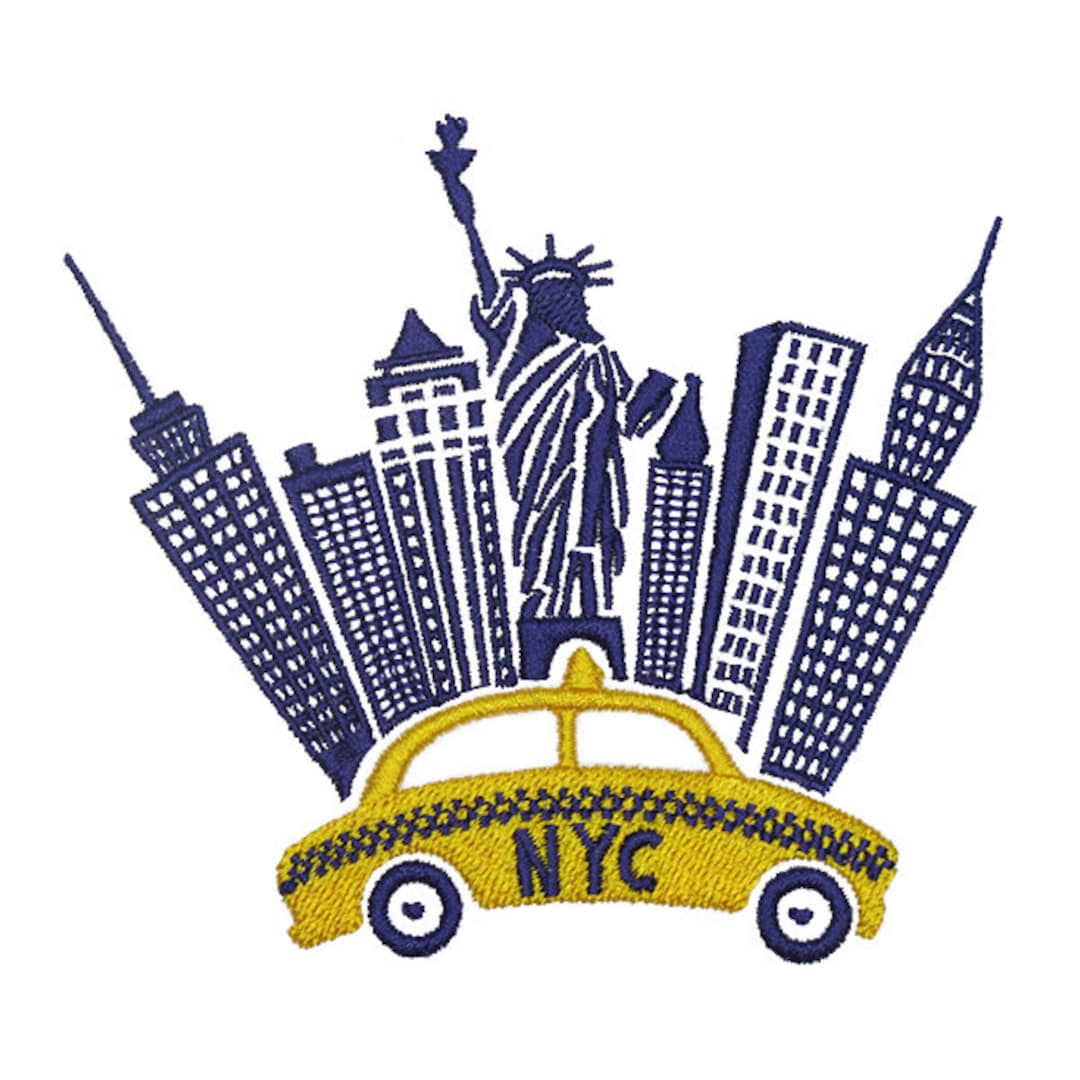New York City Street Embroidery Design - Instant Download - Etsy