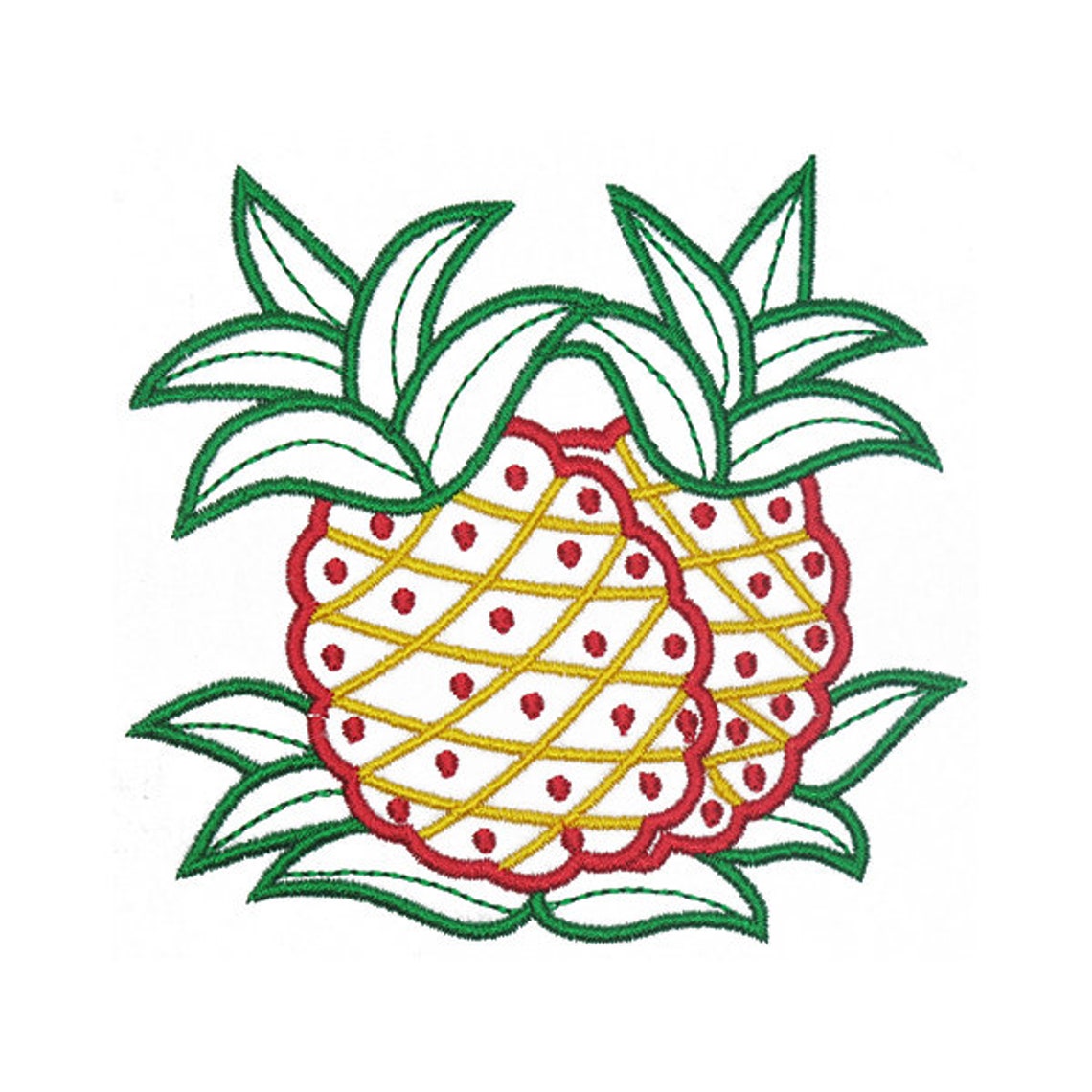 Pineapple Embroidery Design Instant Download - Etsy