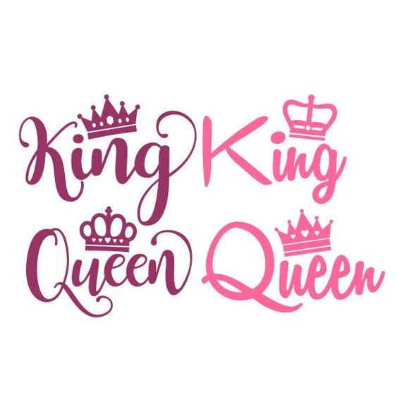 King and Queen Cuttable Design PNG DXF SVG & Eps File for - Etsy