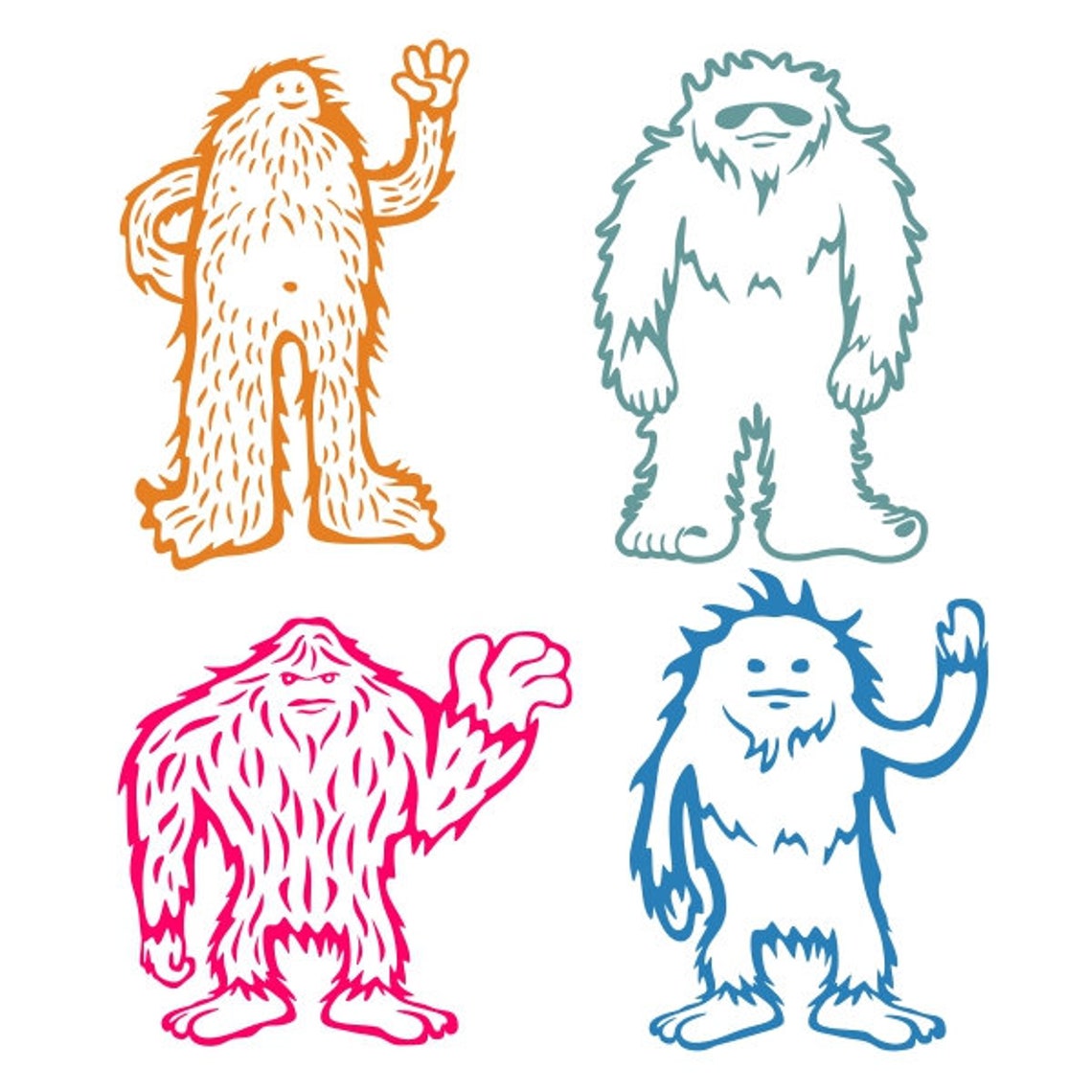 Sasquatch Cuttable Design PNG DXF SVG & Eps File for - Etsy