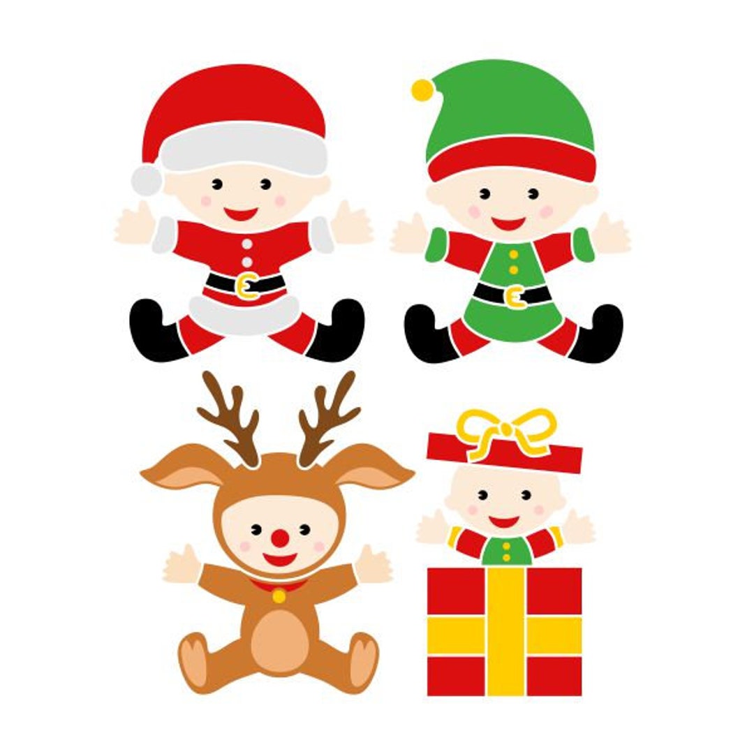 Christmas Baby Kids Cuttable Design PNG DXF SVG & Eps File for ...
