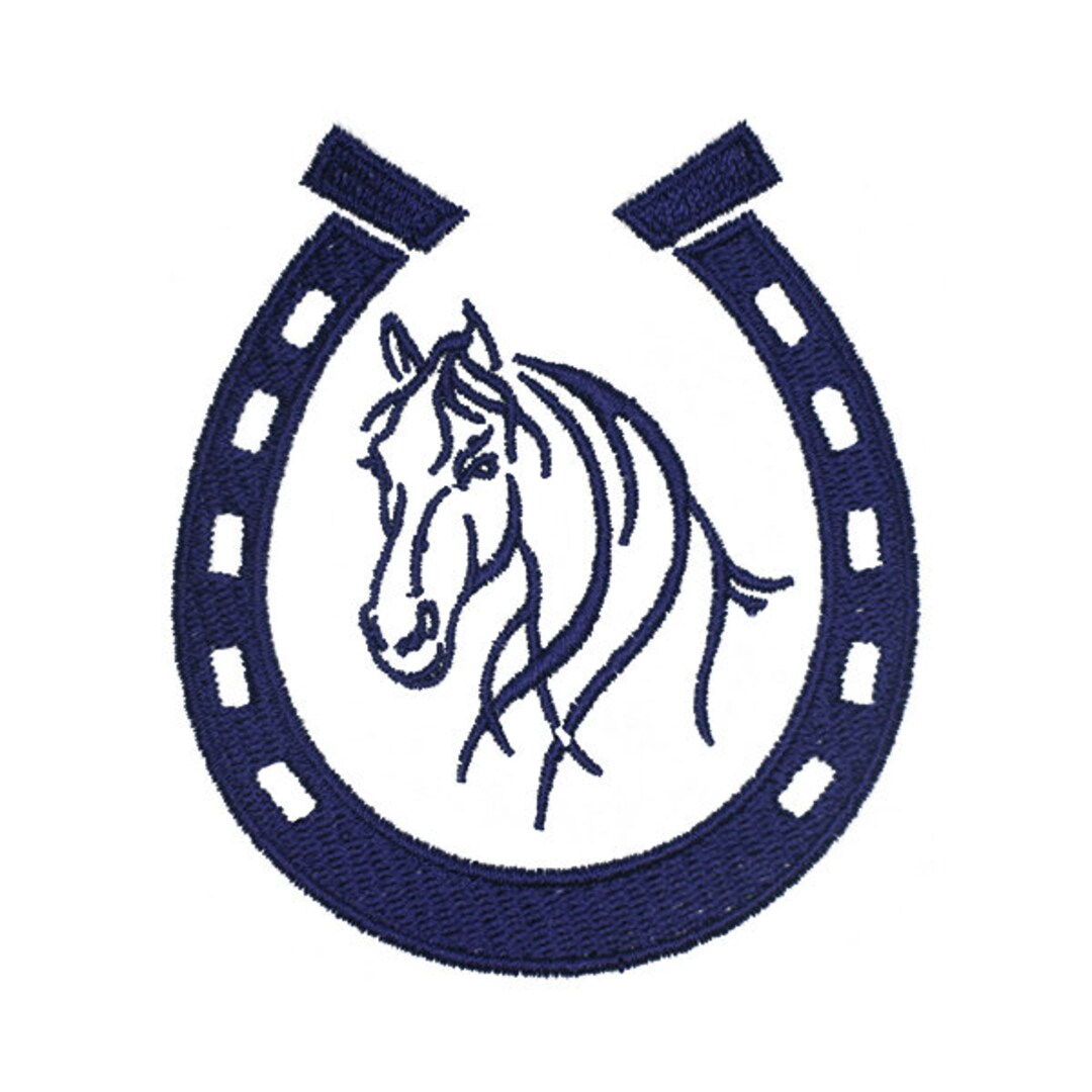 Horseshoe and Horse Embroidery Design - Instant Download - Etsy