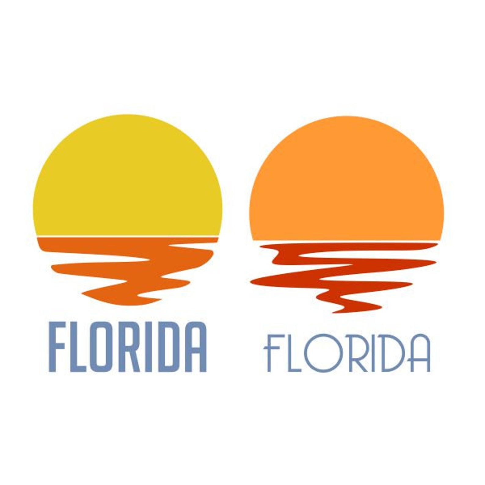 Sun Florida Sunset Cuttable Design PNG DXF SVG & Eps File for - Etsy