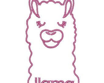 Cute Llama Embroidery Machine Embroidery Design, Embroidery Patterns ...