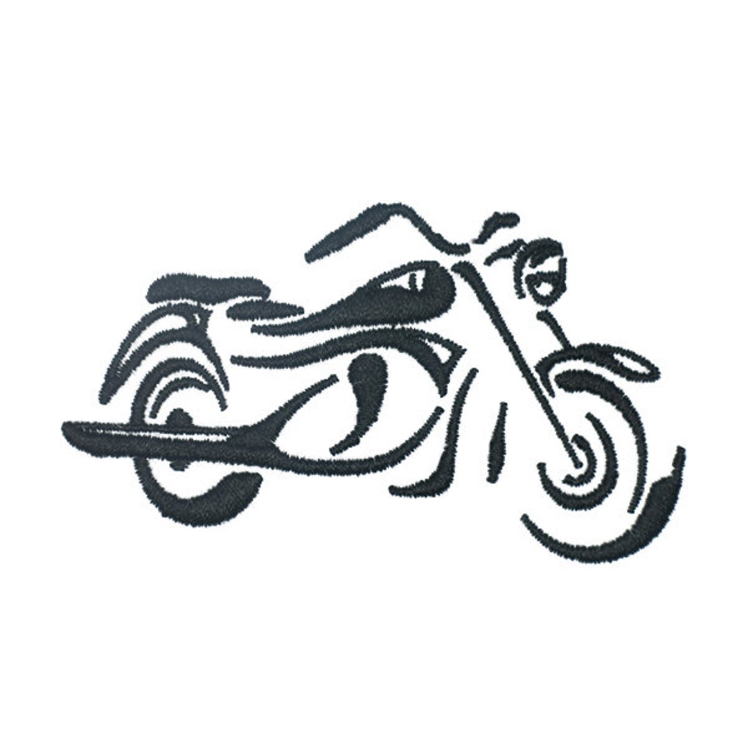 Motorcycle Embroidery Design INSTANT DOWNLOAD - Etsy