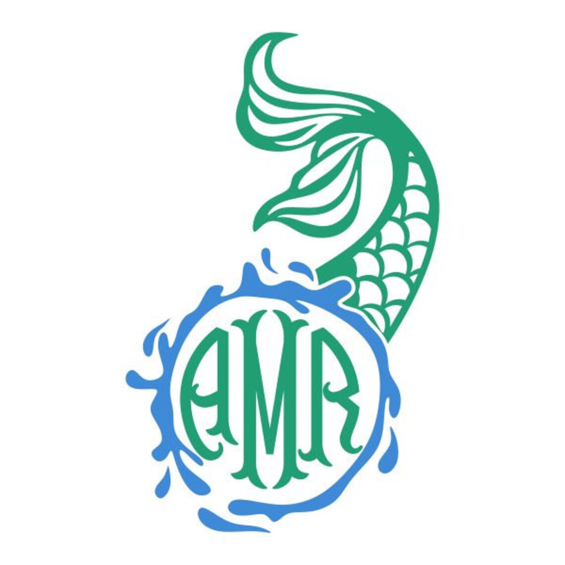 Mermaid Frame Cuttable Design PNG DXF SVG & Eps File for - Etsy