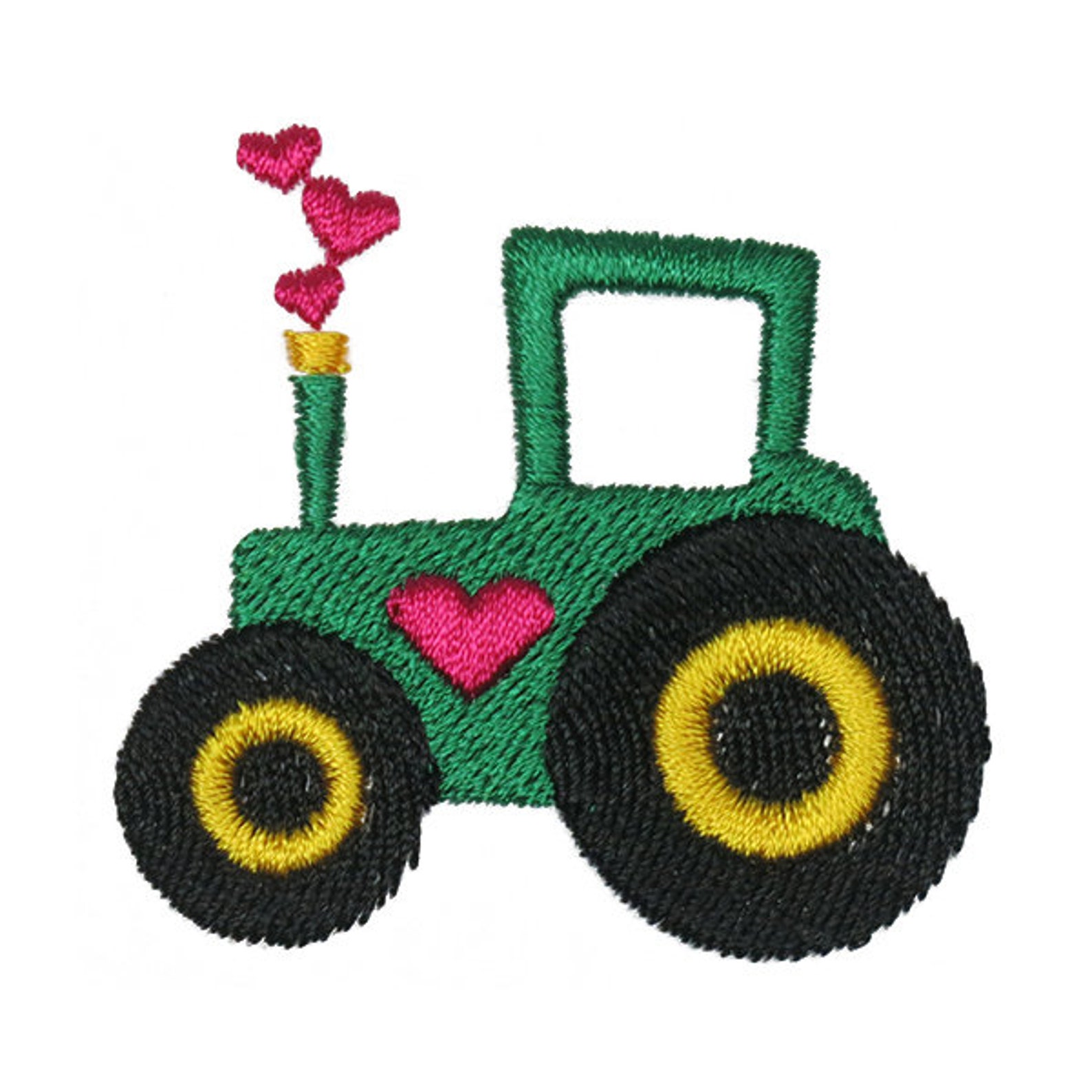 Heart Tractor Embroidery Design Instant Download - Etsy