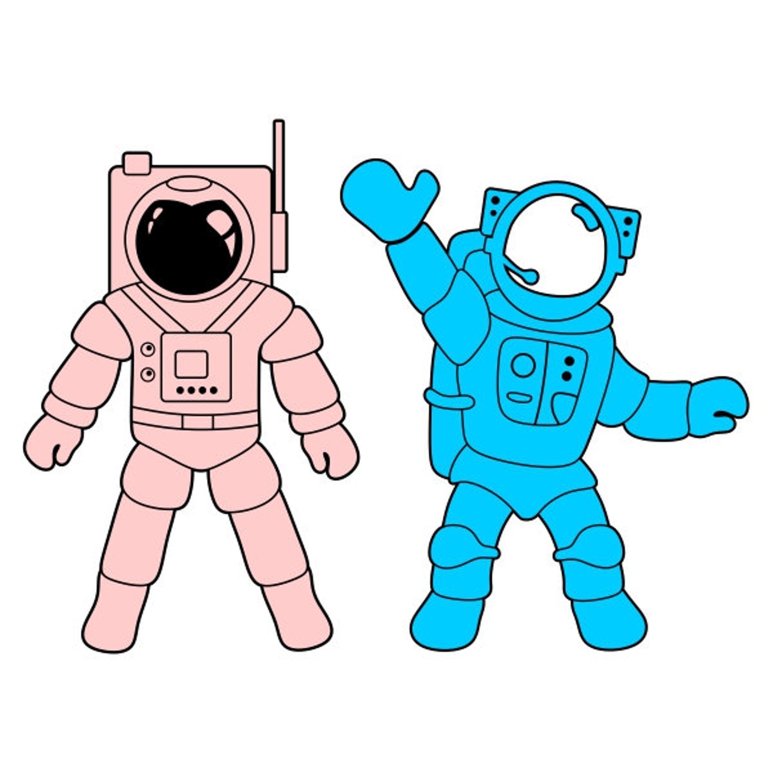 Astronaut Cuttable Design PNG DXF SVG & Eps File for - Etsy
