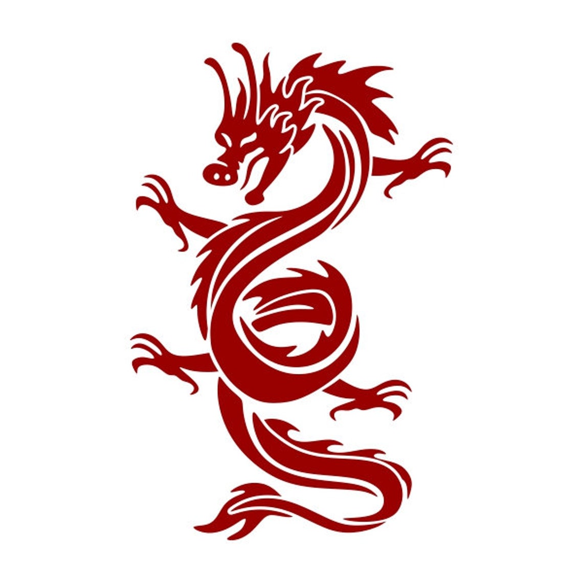 Chinese Dragon Cuttable Design PNG DXF SVG & Eps File for - Etsy Canada