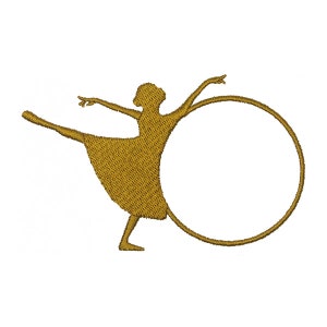 Dancer Monogram Frame Embroidery Design Instant Download - Etsy