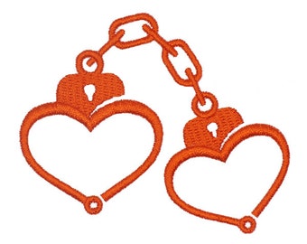 Love Handcuffs Vinyl Decal Sticker Heart Cuffs - Etsy