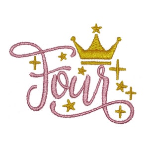 Crown Number Embroidery Design INSTANT DOWNLOAD - Etsy