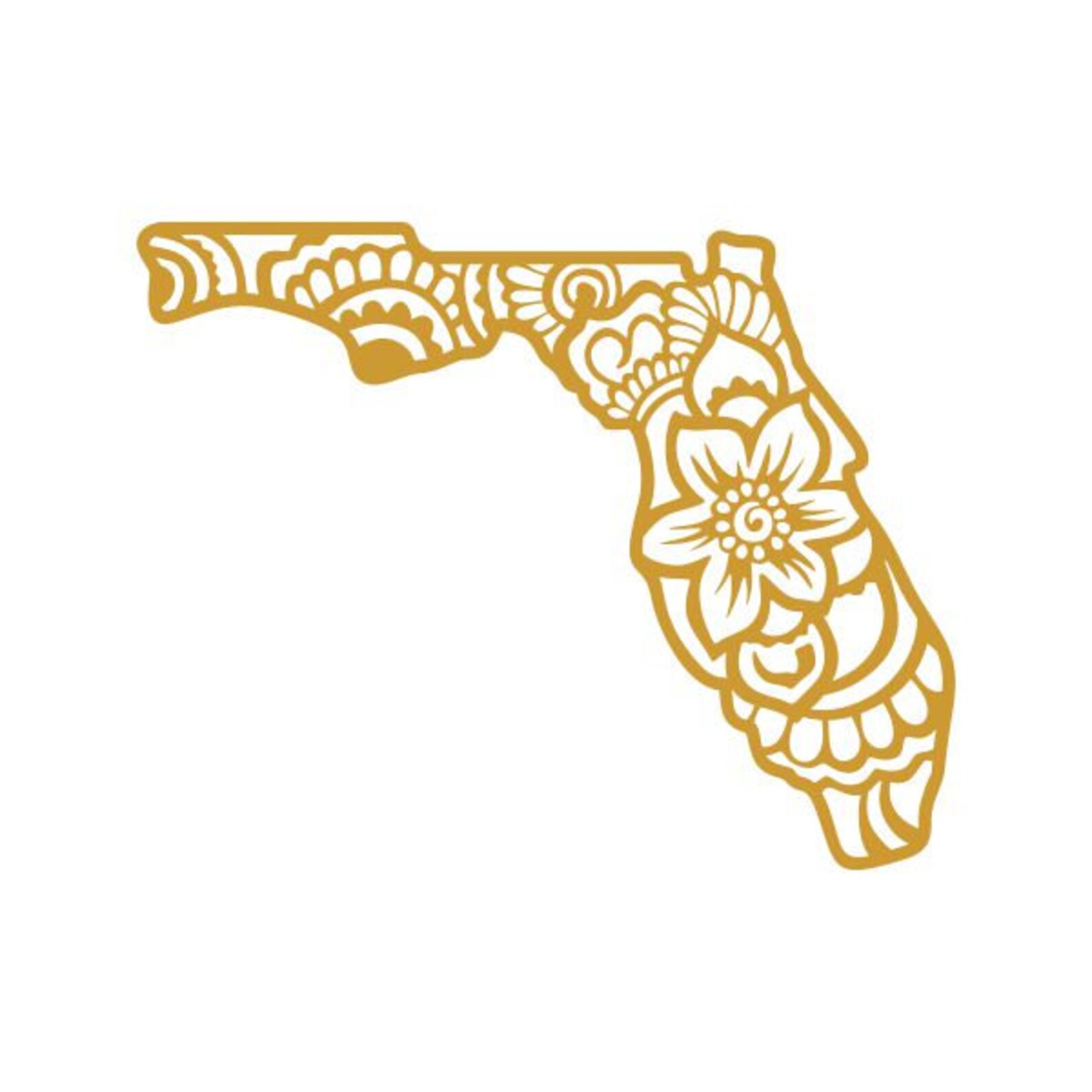 Florida Mandala Cuttable Design PNG DXF SVG & Eps File for - Etsy