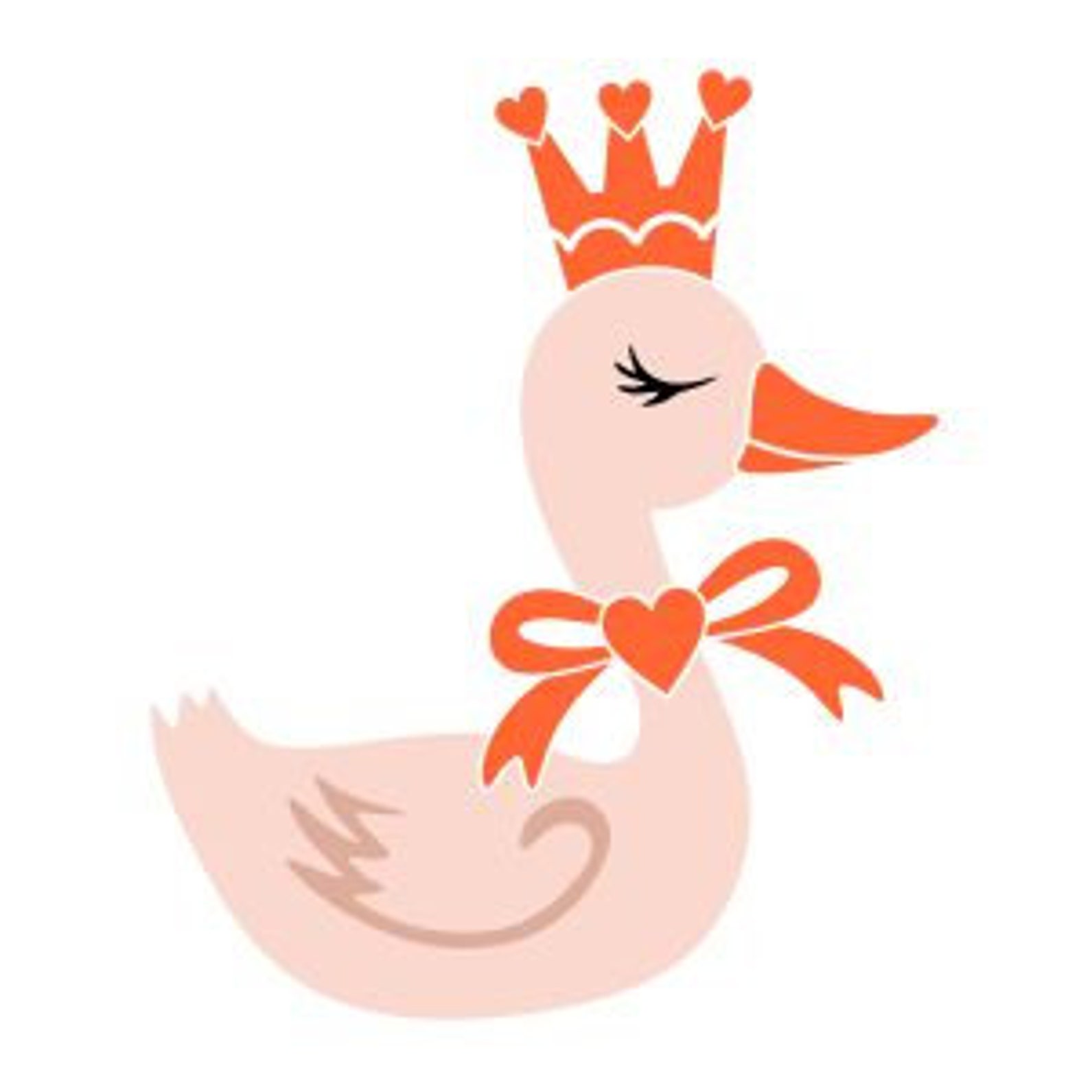 Crown Queen Duck Cuttable Design PNG DXF SVG & Eps File for | Etsy