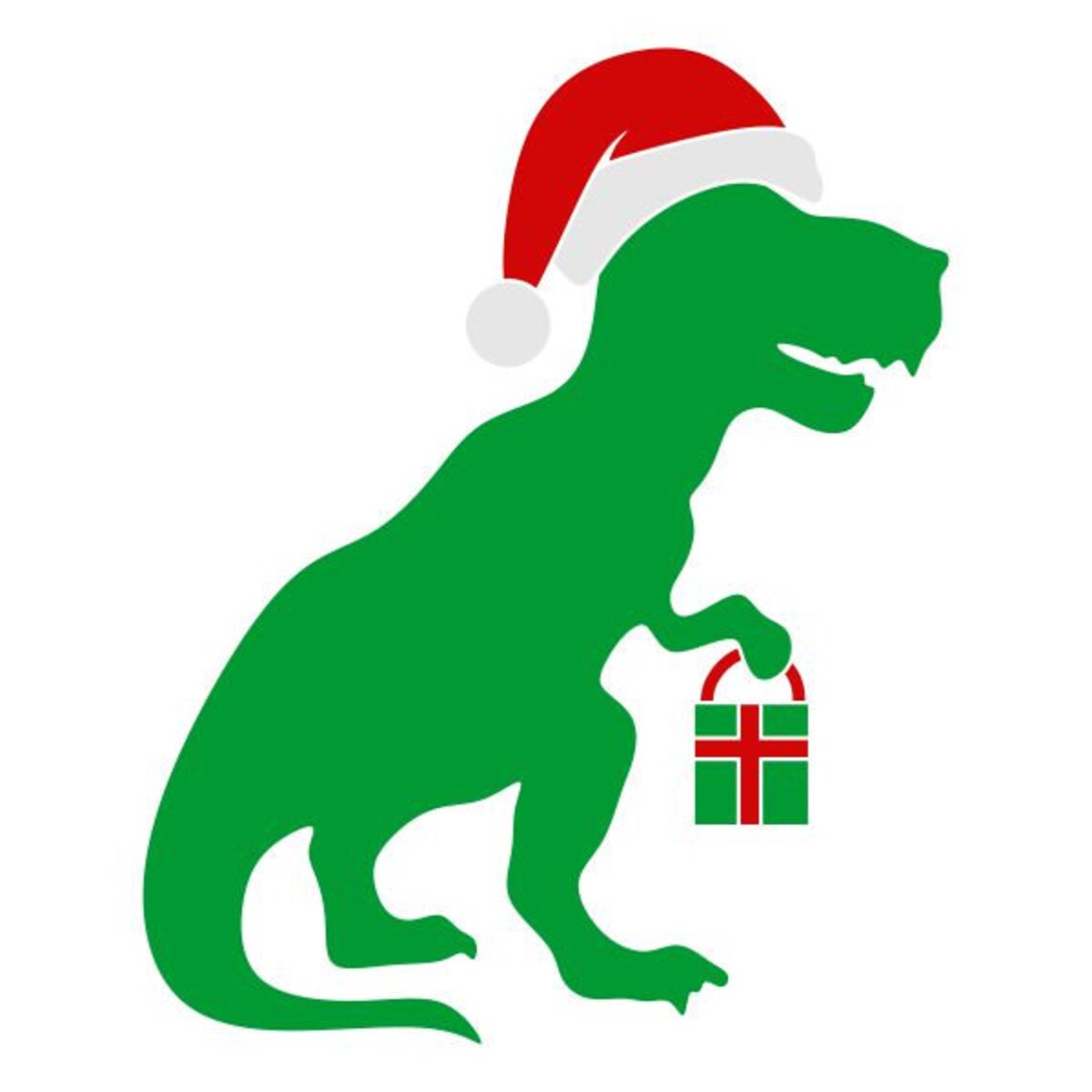 Christmas T-rex Cuttable Design PNG DXF SVG & Eps File for - Etsy
