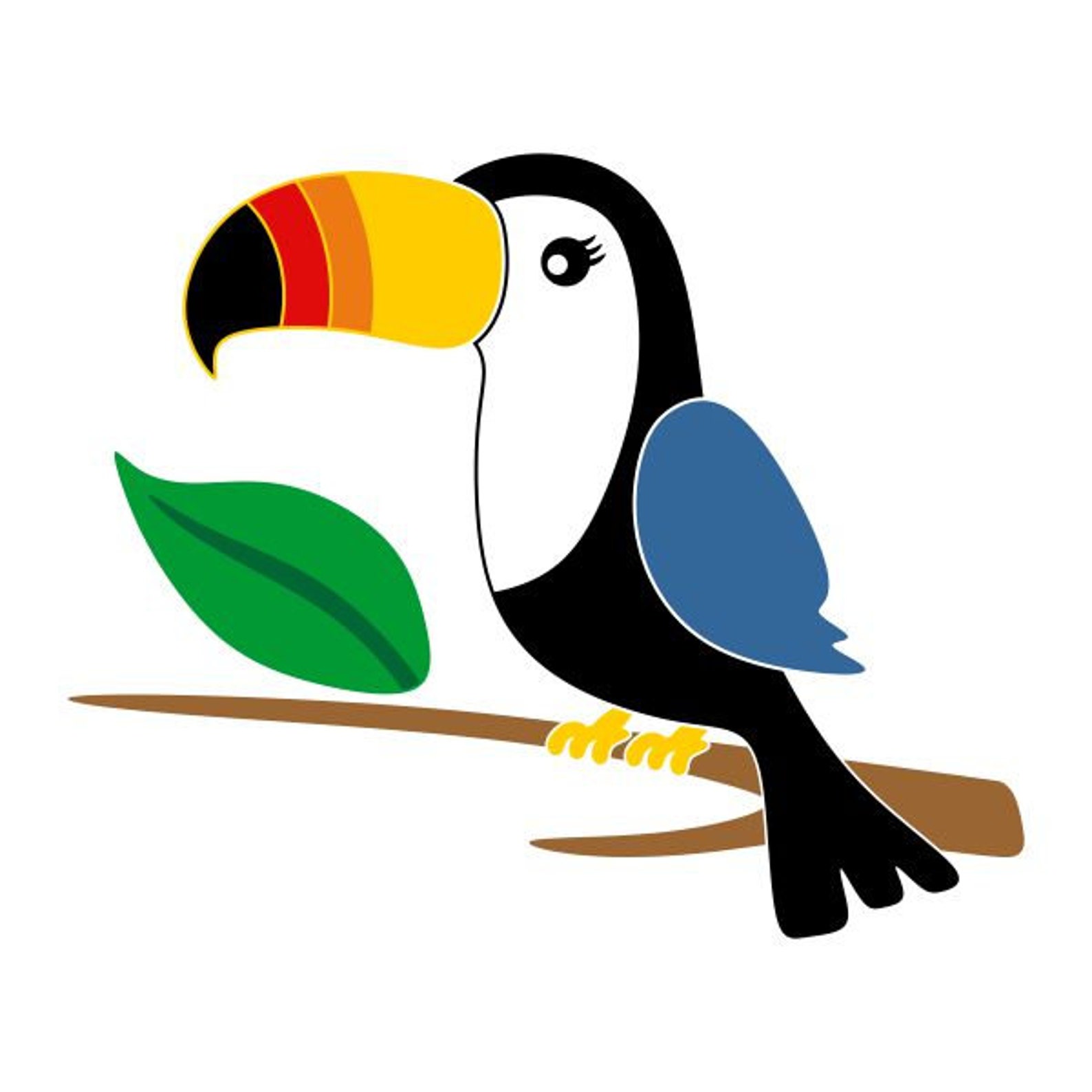 Tropical Toucan Bird Cuttable Design PNG DXF SVG & Eps File - Etsy