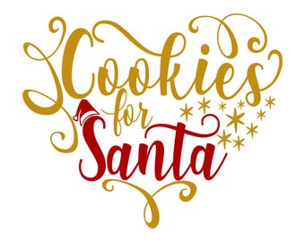 Cookies for Santa Cuttable Design SVG PNG DXF & Eps Designs - Etsy