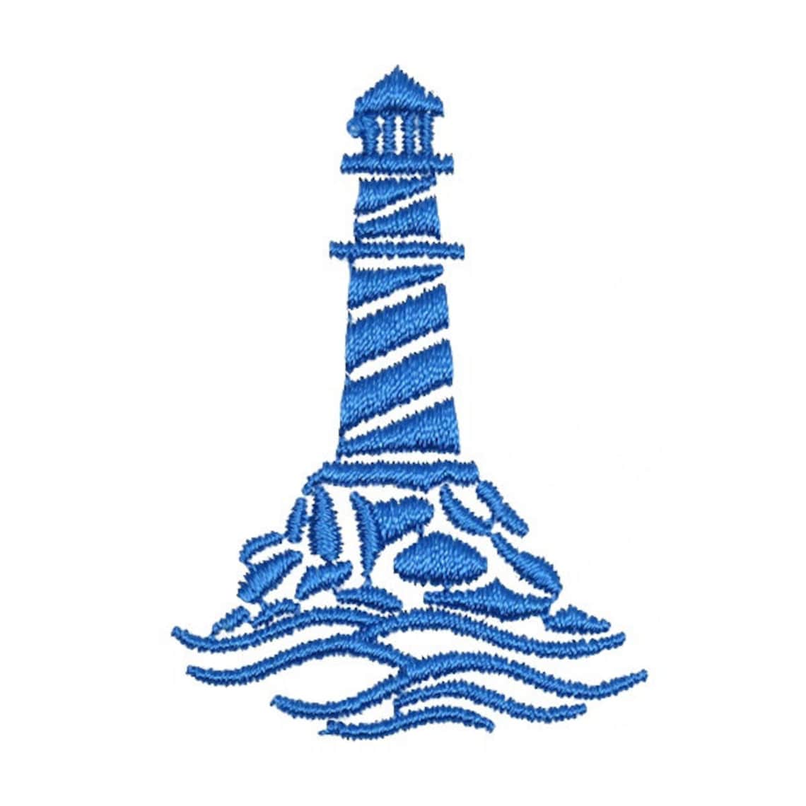 Lighthouse Embroidery Design Instant Download - Etsy