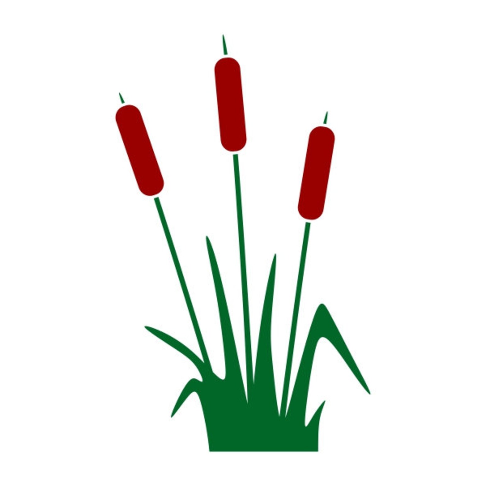 Cattail Flower Cuttable Design PNG DXF SVG & Eps File for - Etsy