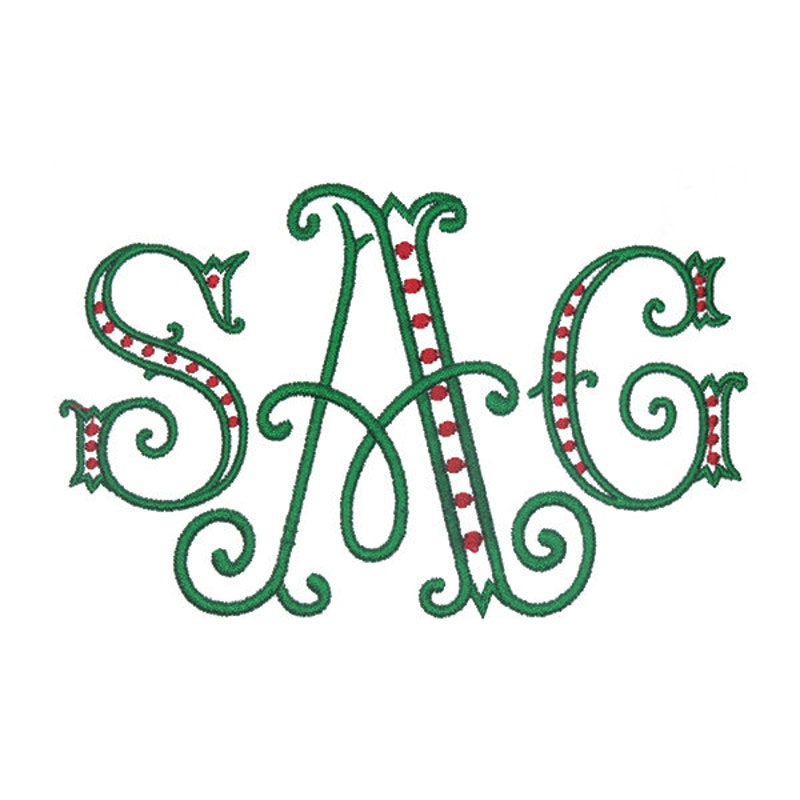 Large Embroidery Font - Etsy