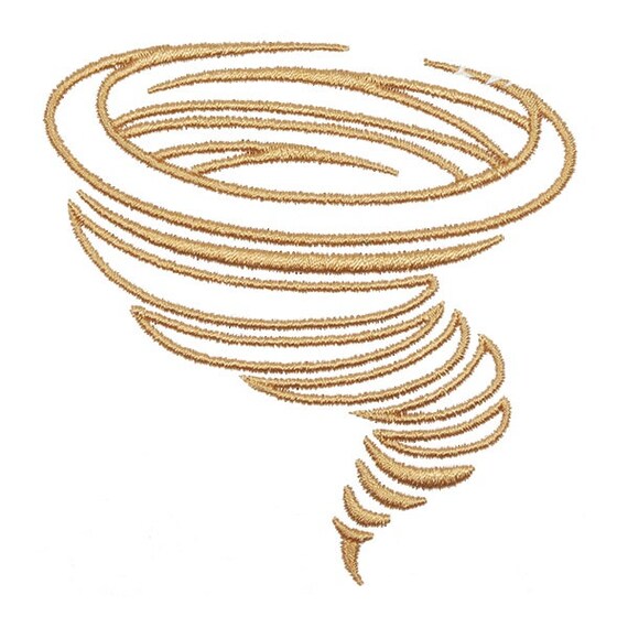 Tornado Embroidery Design Instant Download - Etsy