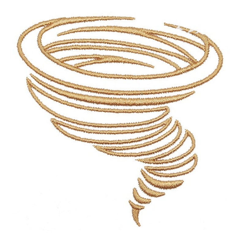 Tornado Embroidery Design Instant Download - Etsy