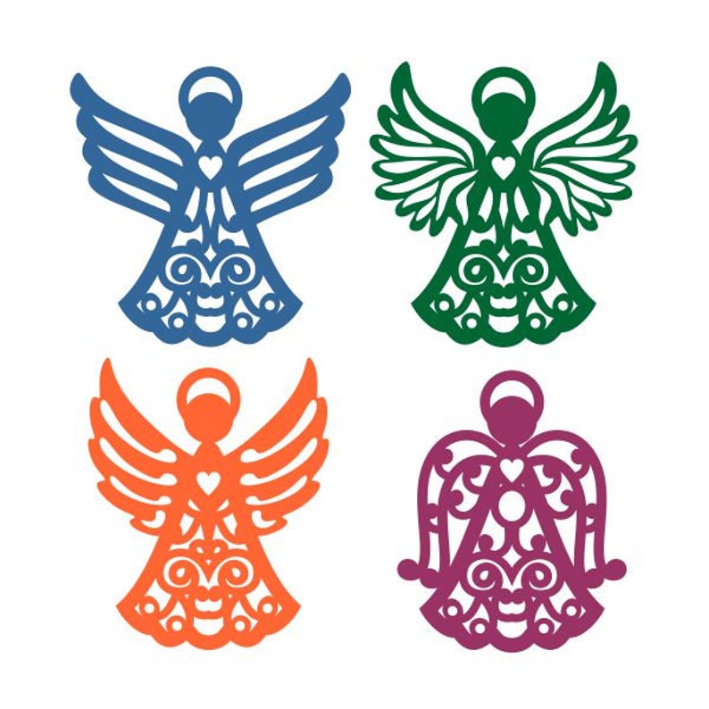 Christmas Angels Pack Cuttable Design PNG DXF SVG & Eps File - Etsy UK