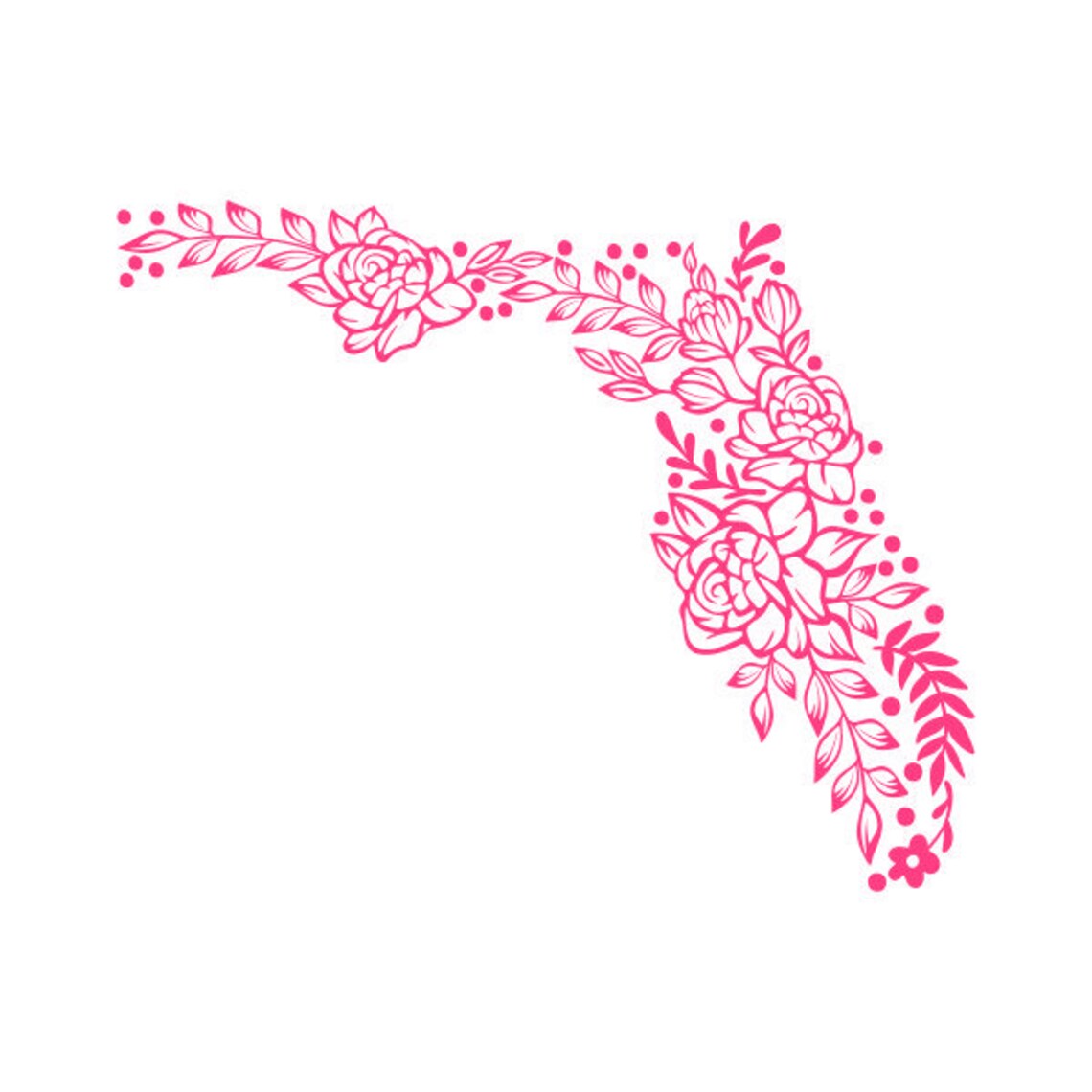 Florida State Flower Outline Cuttable Design PNG DXF SVG & Eps | Etsy