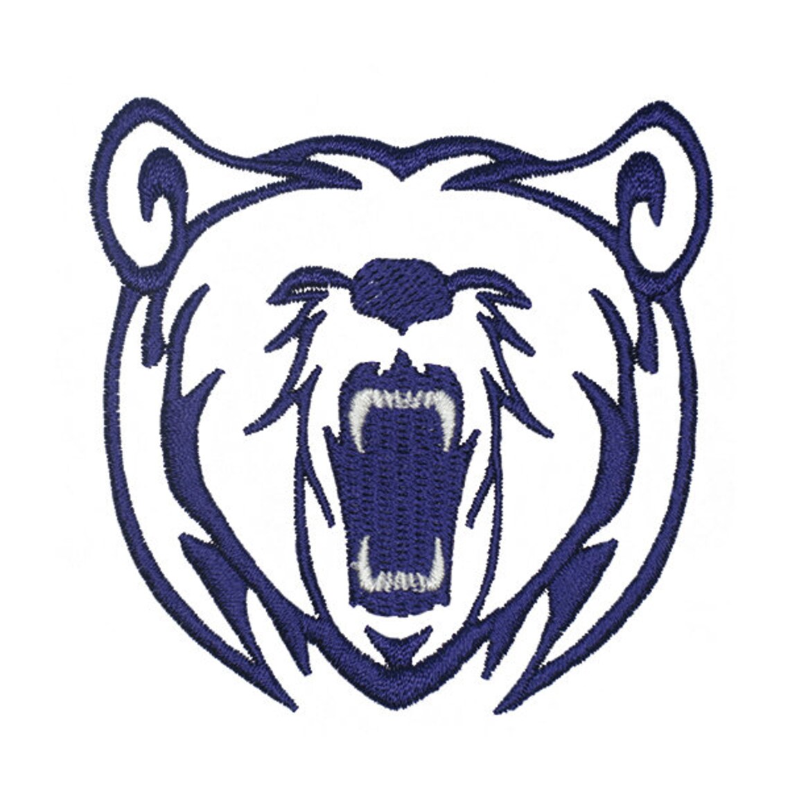 Screaming Bear Embroidery Design Instant Download - Etsy