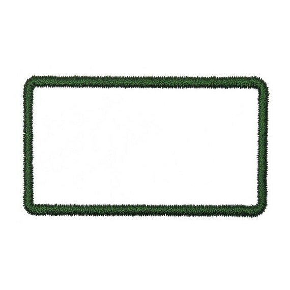 Rounded Rectangle Embroidery Design Instant Download | Etsy