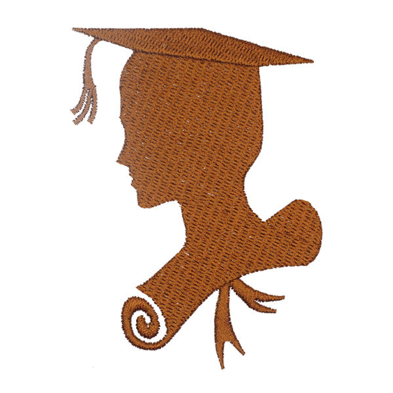 Graduation Class Silhouette Embroidery Design INSTANT - Etsy