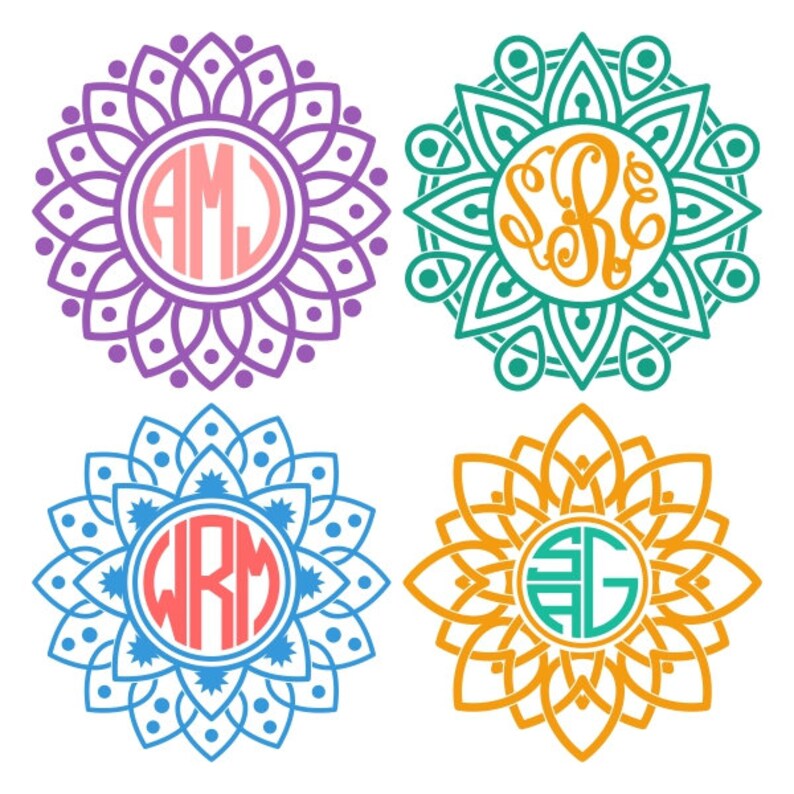 Mandala Round Frame Cuttable Design PNG DXF SVG & Eps File for | Etsy