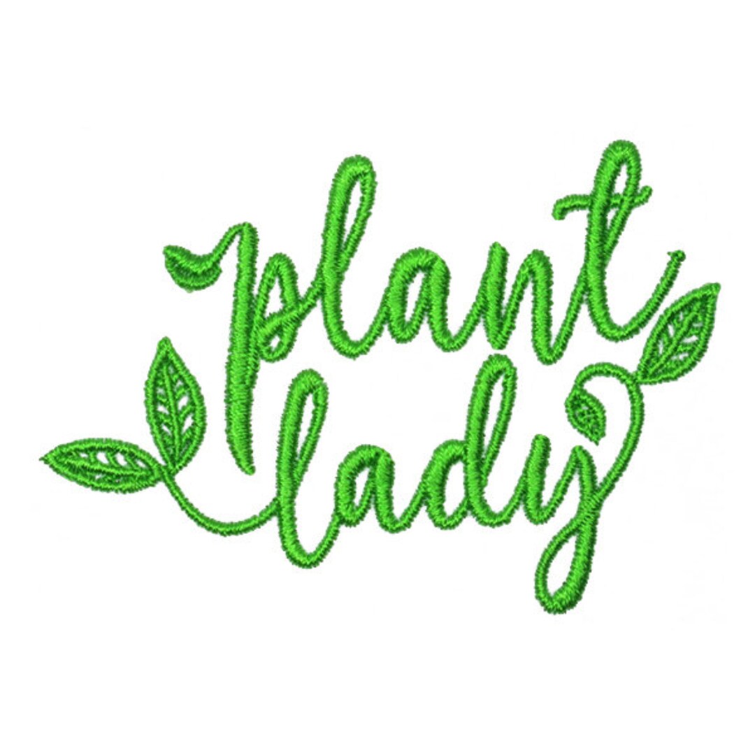 Plant Lady Embroidery Design Instant Download - Etsy