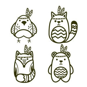 Line Animals Pack Cuttable Design PNG DXF SVG & Eps File for - Etsy