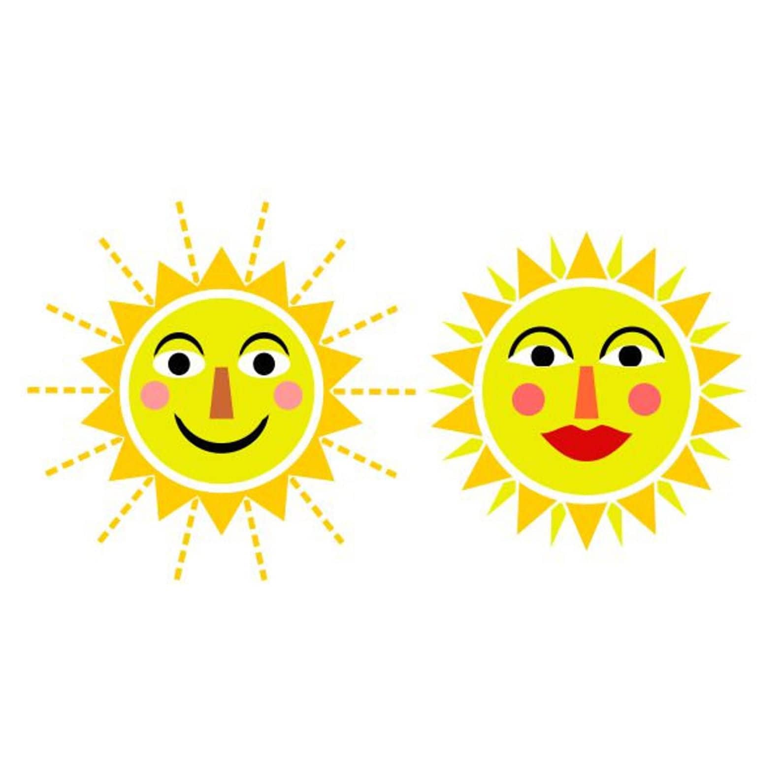 Sun Face Cuttable Design PNG DXF SVG & Eps File for Silhouette | Etsy