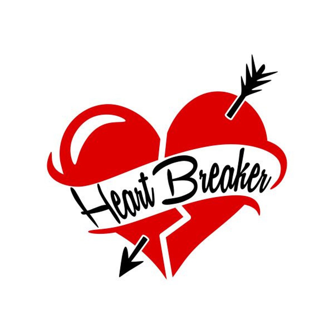Heart Breaker Cuttable Design PNG DXF SVG & Eps File for - Etsy UK