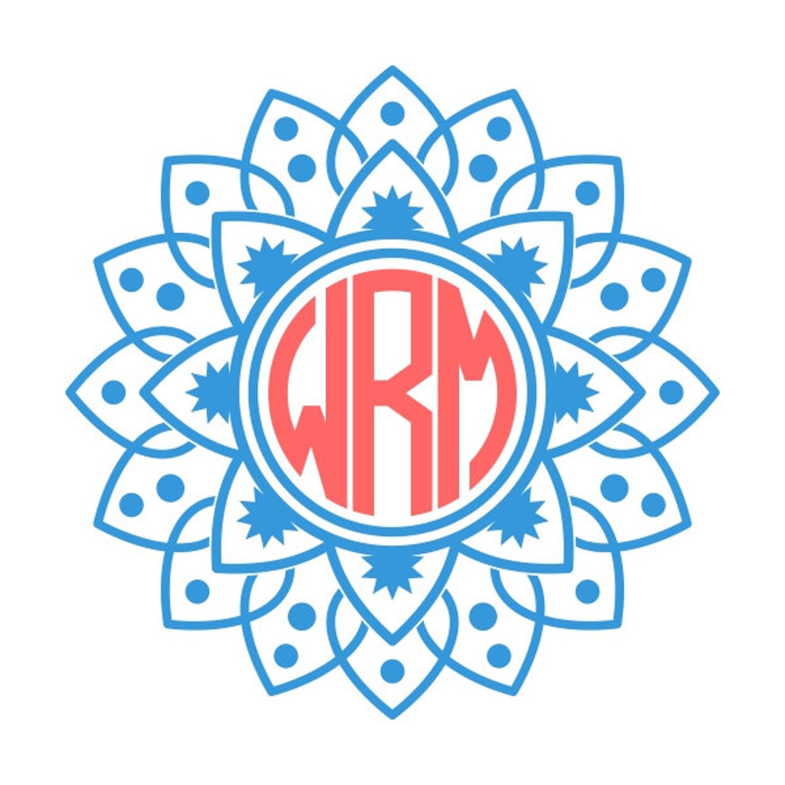 Mandala Round Frame Cuttable Design PNG DXF SVG & Eps File for | Etsy