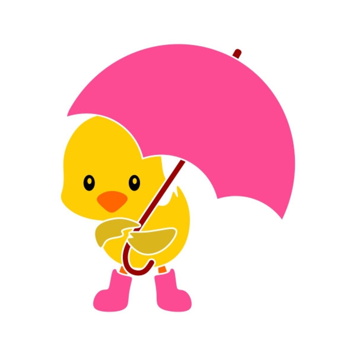 Bebé pato y paraguas cuttable diseño PNG DXF SVG & eps Archivo | Etsy